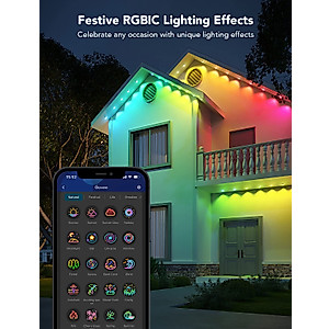 Govee 16.4ft Lights with Clips and VHB Glue for RGBIC Permanent Outdoor Lights H705A, H705B and H705C