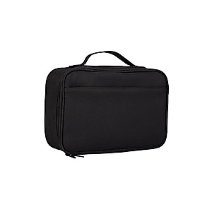 BLIRITEL Small Lunch Bag for Women Men, Insulated Reusable Lunch Bag, Thermal Mini Lunch Box, Portable Cooler Bag for Work Picnic Travel, Food Snacks Lunch Containers for Adults (Black)