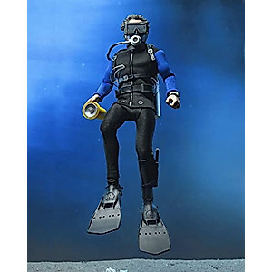 NECA Jaws Shark CAGE Hooper 8IN Clothed Action Figure