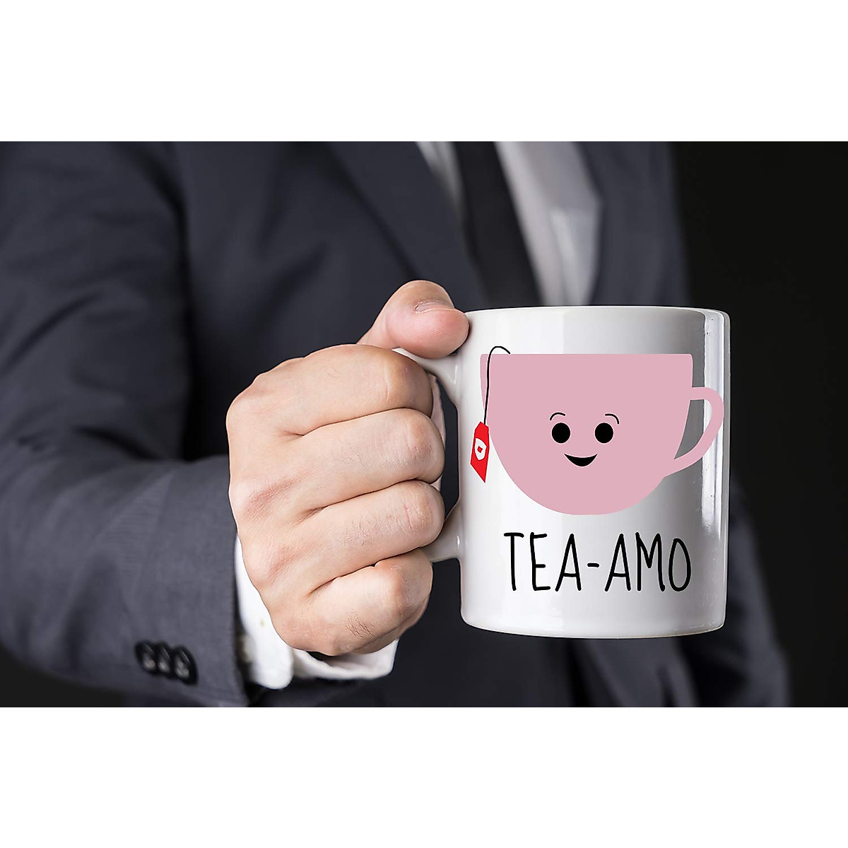AW Fashions Tea Amo - Spanish I love You 11oz Fabulous Coffee Tea Mug Perfect for Women Funny Birthday Ideas for Her, Fiancee, Girlfriend, Wife, Mom Love you Mugs