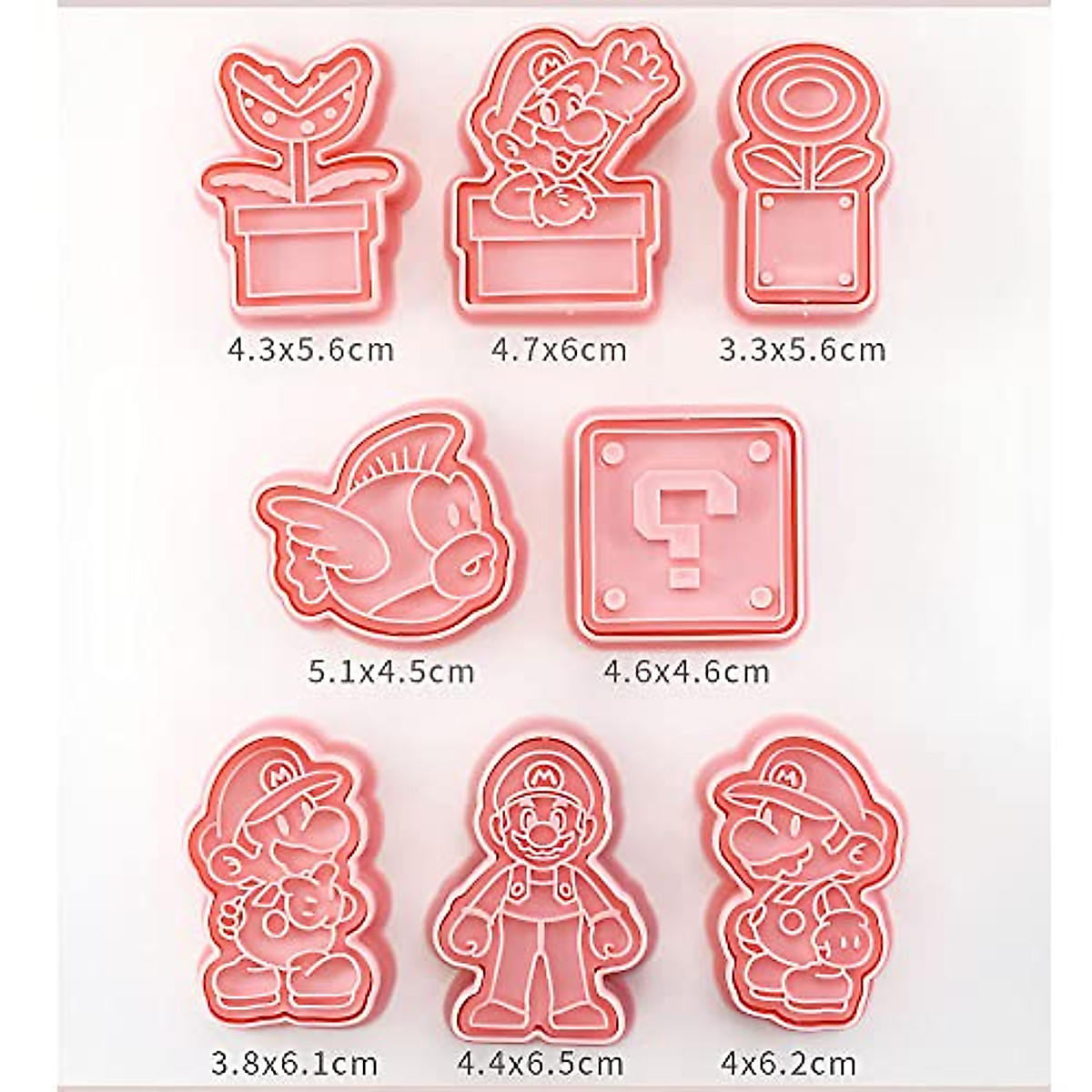 Mario Cookie Cutters, Mario Cookie Cutter Set, Mario Bros Cookie Cutter ...