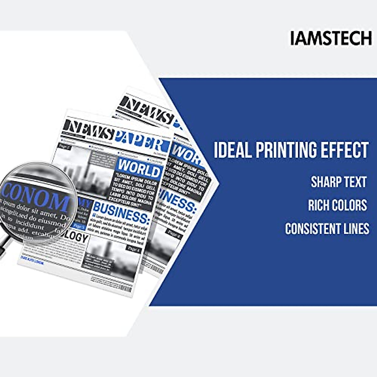 iamstech TN227 High Yield Toner Cartridge 4PackBrother TN-227BK/C/M/Y High Yield HL-L3270CDW HL-L3290CDW HL-L3210CW MFC-L3710CW MFC-L3750CDW MFC-L3770CDW HL-L3230CDW Printer Black/Cyan/Yellow/Magenta