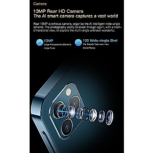 XS12 Pro Super Mini 4G LTE Smartphone 3.0-inch Display 4GB RAM 32GB/64GB ROM 8 Core Android 10.0 Dual SIM 2000mAh 13MP with Google Play Store Backup Small Mobile Phone (Blue, 2GB+16GB)