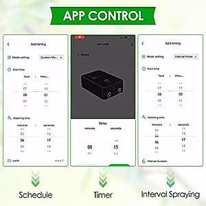 ZWOOS Smart Reptile Terrarium Humidifiers, Reptile Misting System with Timer, APP Control - Quiet, No Leaking, Easy to Use