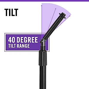 On-Stage DS8200 Adjustable Desktop Microphone Stand with Rocker Lug