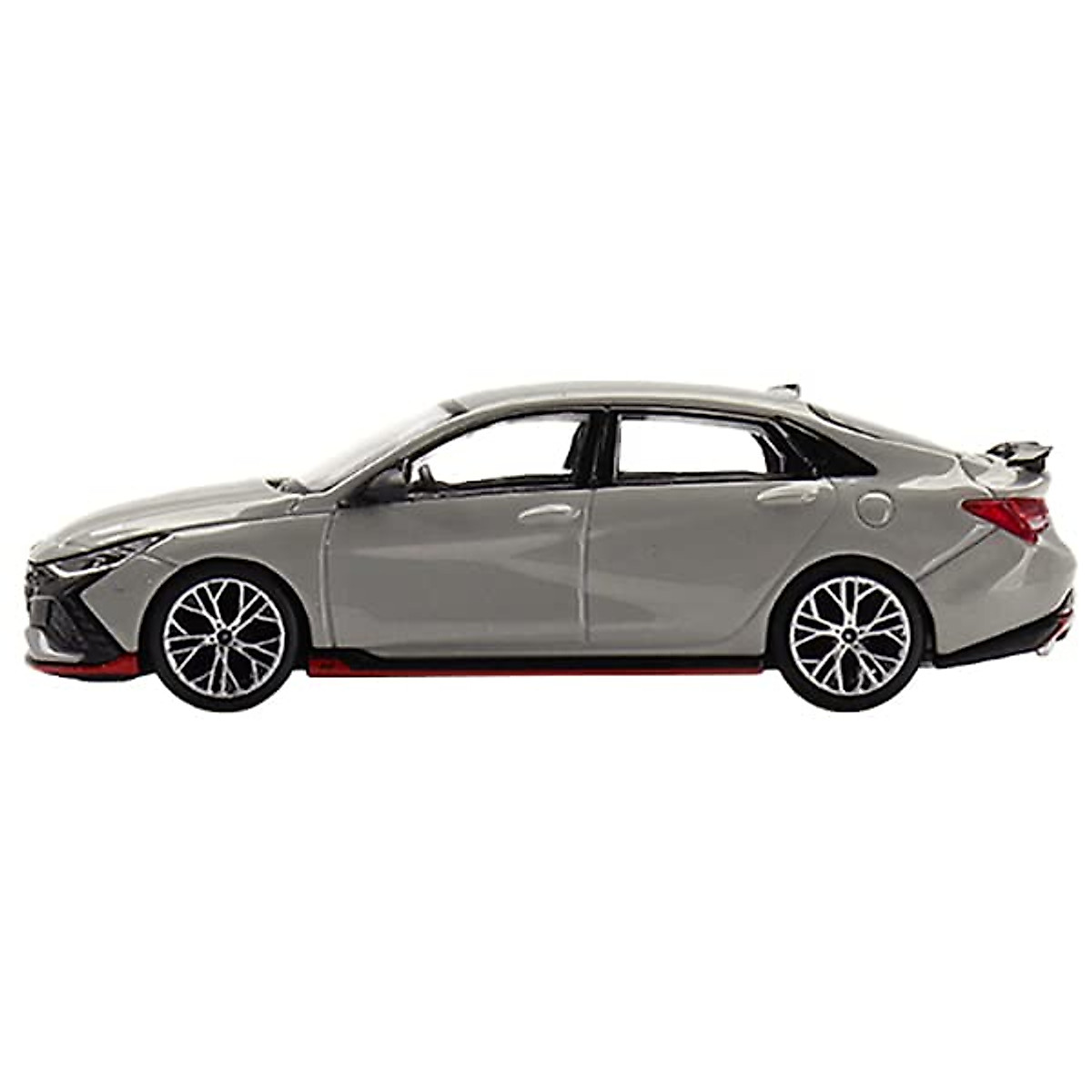 Hyundai Elantra N Cyber Gray Metallic Limited Edition to 2400 Pieces Worldwide 1/64 Diecast Model Car by True Scale Miniatures MGT00386