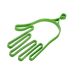 PATIKIL Golf Gloves Stretcher, 4 Pack Plastic Keeper Support Rack Holder Dryer Hanger Frame for Sports Gloves Maintenance, Green
