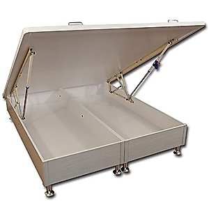 Bangshin Effort Saving and Buffer-Descending King Storage Bed, Safety Devices, Cushion Design, Reinforced Bottom Plate and 9 cm Rust-Resistant High Feet.