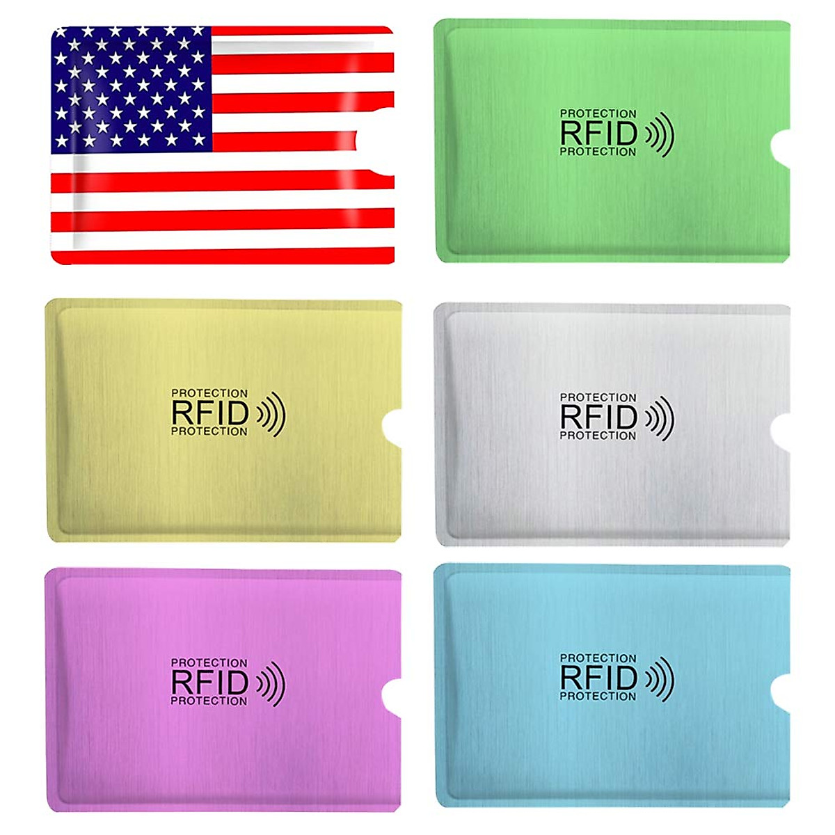 Credit Card Sleeve, 14PCS RFID Sleeves Credit Card Protectors for Identity Theft Protection (Set of 12 Credit Card Protector Sleeves + 2 Passport Holders)