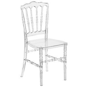 Flash Furniture Flash Elegance Crystal Ice Napoleon Stacking Chair