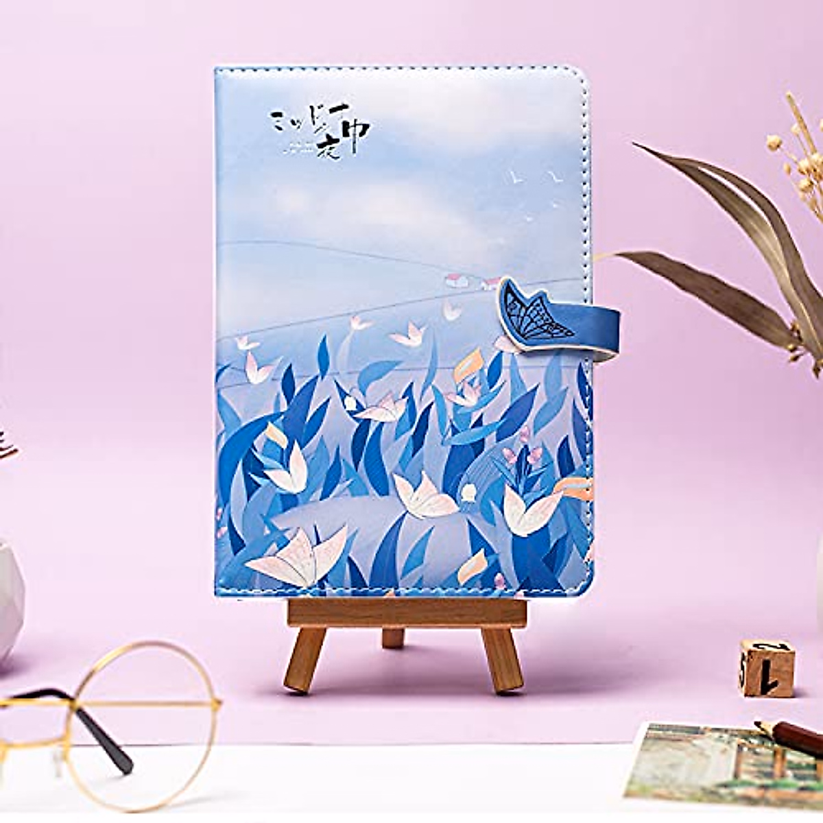 Tomolucky Direct Colorful Blank Writing Journal for Women,PU Leather Hardcover Notebooks Beautiful Journal to Write in,Personal Diary,Gift for women Girls, 258 Page