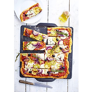 Emile Henry 14" x 14" Square Pizza Stone | Charcoal