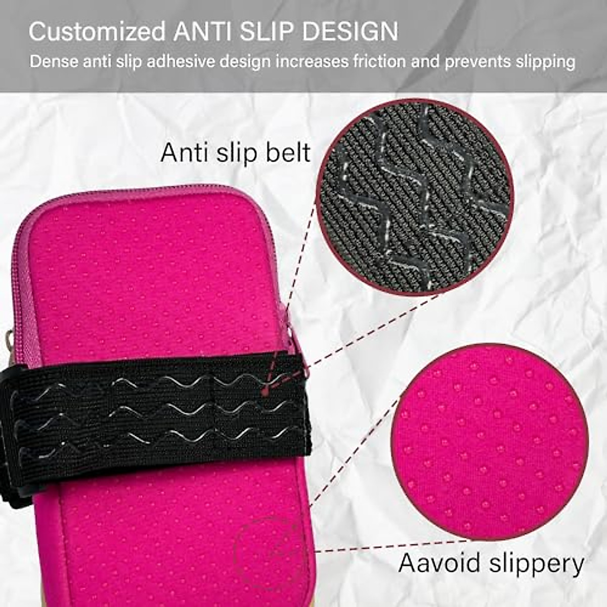 Water Bottle Pouch for Stanley, Water Bottle Accessories, Stanley Fanny Pack, Stanley Tumbler Accessories, Stanley Cup Pouch, Gym Accessories for Women, Stanley 40oz Accessories - Hot Pink