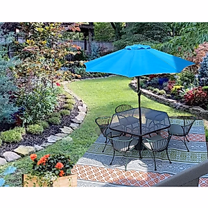 BalajeesUSA Outdoor Rugs 9x12 ft Large Plastic Patio Green, Orange Affordable Multipurpose Woven Plastic Straw All-Weather Waterproof Reversible Camper mat Backyard Picnic Sports Camps Tent Picnic