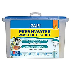 API FRESHWATER MASTER TEST KIT 800-Test Freshwater Aquarium Water Master Test Kit, White, Single, Multi-colored