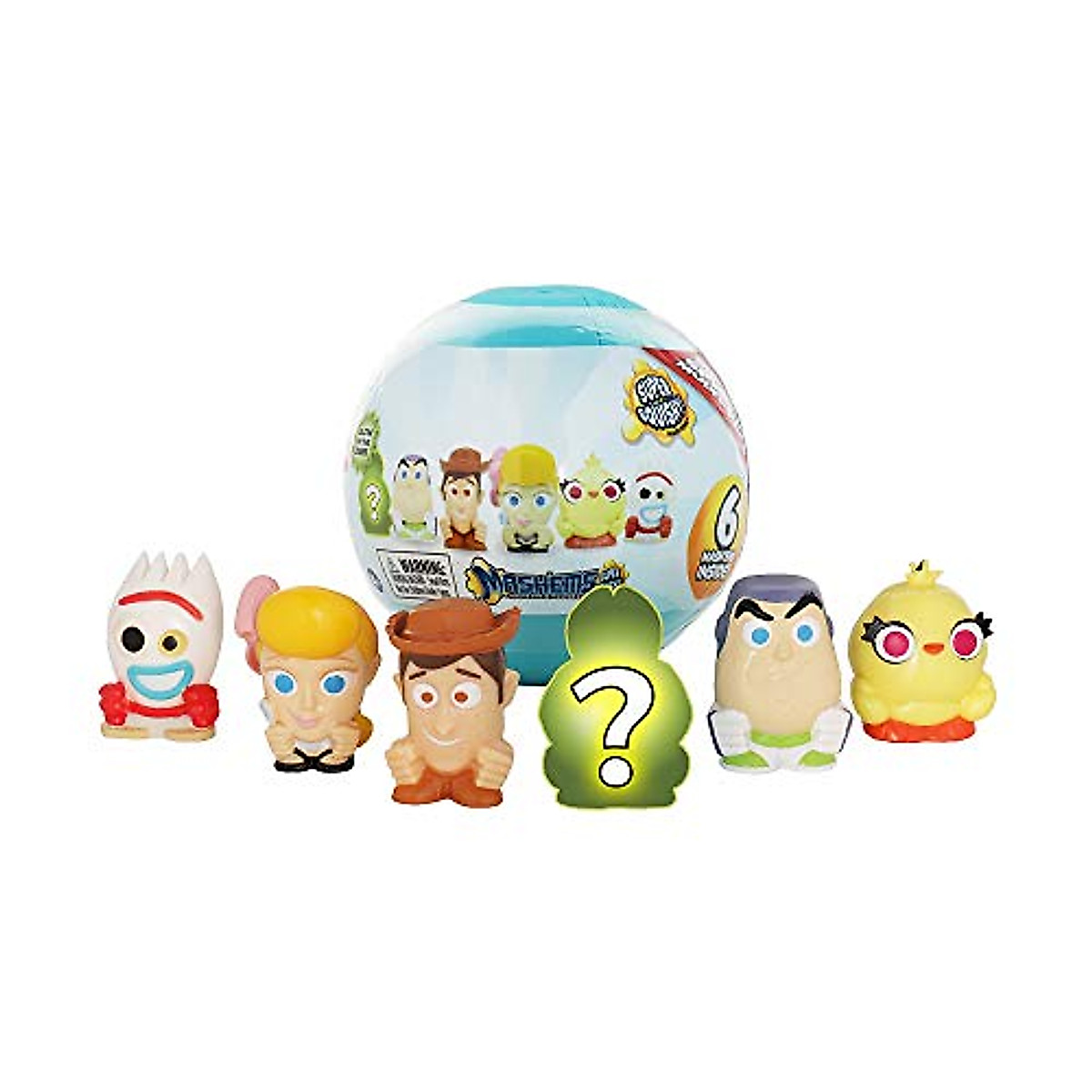 Basic Fun Official Mash'ems Super Sphere - Toy Story 4 Series 1 - Squishy Collectible Figures – 6 Pack - Amazon Exclusive