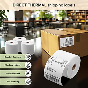 Arkscan SL450 4x6" Shipping Label in 1 Roll (450 Pages per roll) for Arkscan 2054A, Zebra LP2844 Zp-450 Zp-500 Zp-505 & Zebra Compatible Printers, Direct Thermal, White