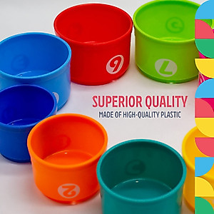 Stacking Cups Nesting and Stacking Cups Gift Colorful Educational Alphabets Numbers Building Joy Cups Toddler Fun Play Toys