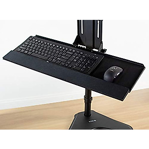 VIVO Computer Keyboard and Mouse Platform Tray, Adjustable VESA Mount Attachment, MOUNT-KB02
