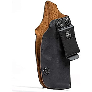 Gears and Barrels Kydex Leather Holster for Taurus GX4 - IWB Concealed Carry with Adjustable Retention and Leather Lining - Right Hand