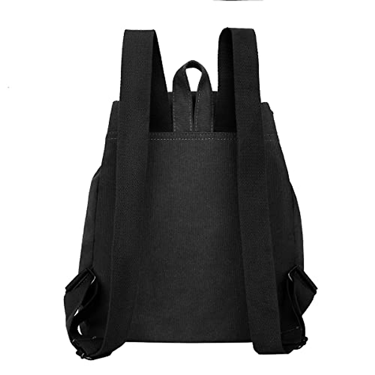 Eshow Canvas Backpack Purse for Women Canvas School Backpacks Small Casual Daypack for Men Women Anti-theft Work Daily Girls