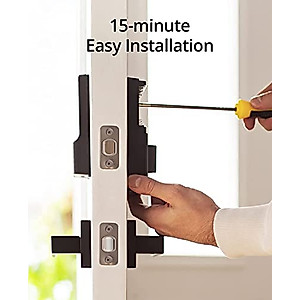eufy Security Smart Lock C210, 5-in-1 Keyless Entry Door Lock, Built-in WiFi Deadbolt, Smart Door Lock, No Bridge Required, Easy Installation, Touchscreen Keypad, App Remote Control, BHMA Cert