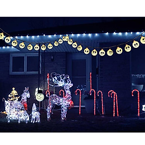 Dontsri Solar Powered Xmas Lights, 8 Modes, 30 LEDs, Waterproof, Auto On/Off, Long Lasting, Outdoor Use