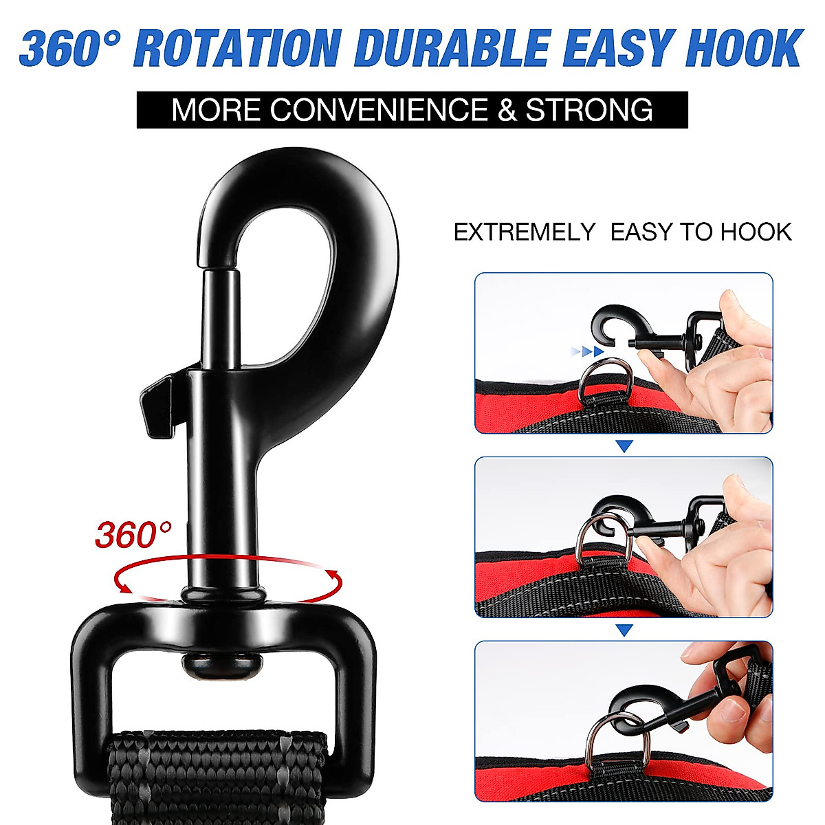 Dog Cat Safety Seat Belt Strap Car Headrest Restraint Adjustable Nylon Fabric Dog Restraints Vehicle Seatbelts Harness (Blue)