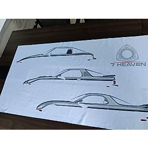 Rotary13B1 7Heaven RX-7 FB FC FD on White Beach Towel