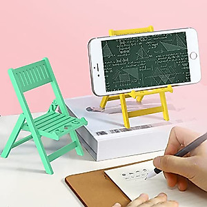 YUUAND Folding Mobile Phone Holder Chair-Shaped Mobile Phone Holder Multi-Angle Desktop Phablet Multifunctional Convenient Mobile Phone Holder