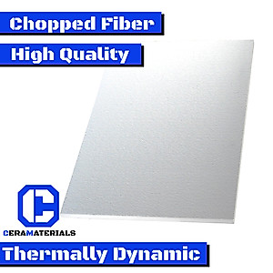 Ceramic Fiber Insulation Board (2300F) (1/2" X 24" X 36"), Fireproof Insulating Board for Wood Stoves, Pizza Ovens, Forges, Kilns, Furnaces - Pack of 2
