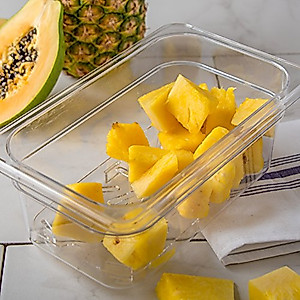 Carlisle FoodService Products 3069507 Plastic Drain Shelf for 1/4 Size Food Pan, Clear (Pack of 6)