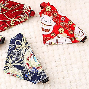 Pet Neckerchief, Cartoon Cat Collar, Fashion Pet Supplies, Bow Tie Kitten Bandana Cat Accessories, Triangle Scarf Cat Saliva Towel(9)