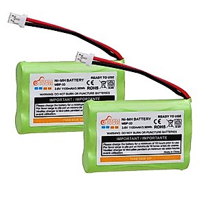 Pickle Power 1100mAh 2 Pack MBP33 Replacement Battery for Motorola Baby Monitor MBP27T MBP33 MBP33S MBP33PU MBP33BU MBP33P MBP36 MBP36S MBP36PU MBP35 MBP41 MBP43 MBP18 CB94-01A