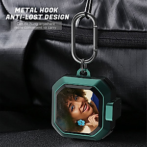 HGS Custom Armor Case Compatible for Galaxy Buds 2 Case 2021/ Galaxy Buds Pro Cover / Galaxy Buds Live Case,Personalized Secure Lock Design Sturdy Shockproof Protective Case Gift,with Keychain