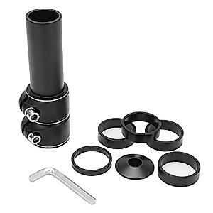Cosiki Mountain Bike Stem Extender, Portable High Strength Durable Reliable Bike Accessories with Hex Wrench for Mountain Bikes Road Bikes