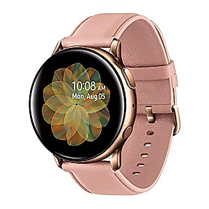 Samsung Galaxy Watch Active2 (40mm), Gold (Stainless Steel - LTE Unlocked) - SM-R835USDAXAR (Renewed)