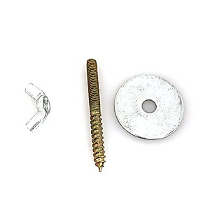 heyous 8 Set Bird Cage Feeder Stand Perches Accessories Hardware - 8pcs Wing Nut 8pcs Set Screw and 16pcs Flat Washer Hamster Board Pole Fixing Breeding Box Screws