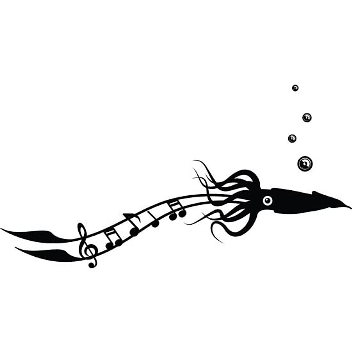 CafePress Musical Squid Mug Ceramic Coffee Mug, Tea Cup 11 oz