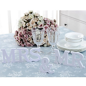 Buytra Wedding Decorations Set with Just Married Wedding Banner Mr Mrs Signs Letters for Sweetheart Table (Style1)