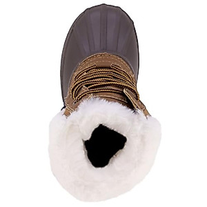 Nautica Boys Waterproof Duck Boot Winter Shoe Big Kid-Little Kid-Toddler-Danube Youth-Brown Tan Cream Size-2