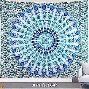 Urbanstrive Not Fade Bohemian Tapestry, Wall Tapestry for bedroom Aesthetic Hippy Tapestries for Bedroom Beach Blanket Home Decor, Machine Washable (59x51 in)(150x130 cm)