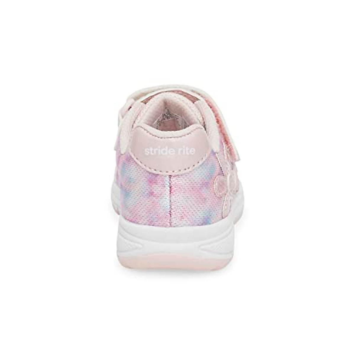 Stride Rite Kids SR Lighted Glimmer Light-Up Sneaker, Blush, 7.5 Wide US Unisex Toddler