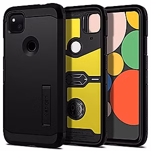 Spigen Tough Armor [Extreme Protection Tech] Designed for Google Pixel 4a Case (2020) [NOT Compatible with Pixel 4a 5G] - Black