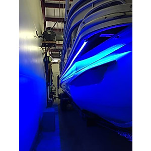 BLAST LED - Pontoon Boat Under Deck LED Lights | Includes Wiring, SWTICH & MOUNTING Track - Multi-Color-Changing-RGB (16-20 feet)