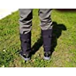 HUNTARMOR Snake Gaiters Leg Guards: Waterproof Snake Chaps for Hunting, Adjustable Leg Gaiter Snake Bite Protection for Lower Legs, Lightweight Flexible Design Snake Guards Fits Men & Women