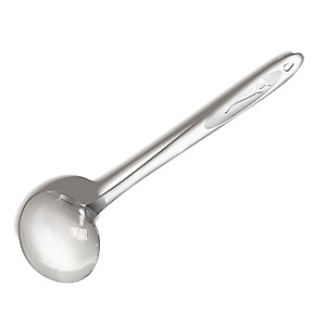 KISEER Soup Ladle, Stainless Steel Sauce Ladle for Home Kitchen or Restaurant, 11 Inch, Set of 2 - Ladle/Strainer Ladle
