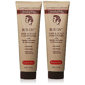 Sta-Sof-Fro Rub On Hair & Scalp Conditioner Extra Dry 5 oz (Pack of 2)