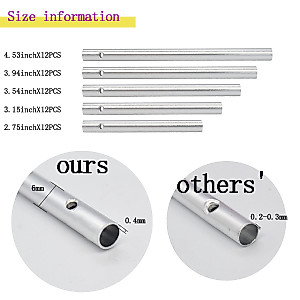 67 Pieces Wind Chime Making Kit,Wind Chime Supply,Wind Chime Part,Wind Chime Tubes,Wind Chime kit DIY Wind Chimes for Kids Boy Girl and Adult Ornament Craft Kit