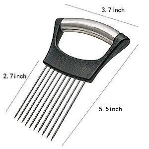 Stainless Steel Onion Holder for Slicing,Onion Cutter for Slicing and Storage of Onions,Avocados,Eggs and Other Vegetables